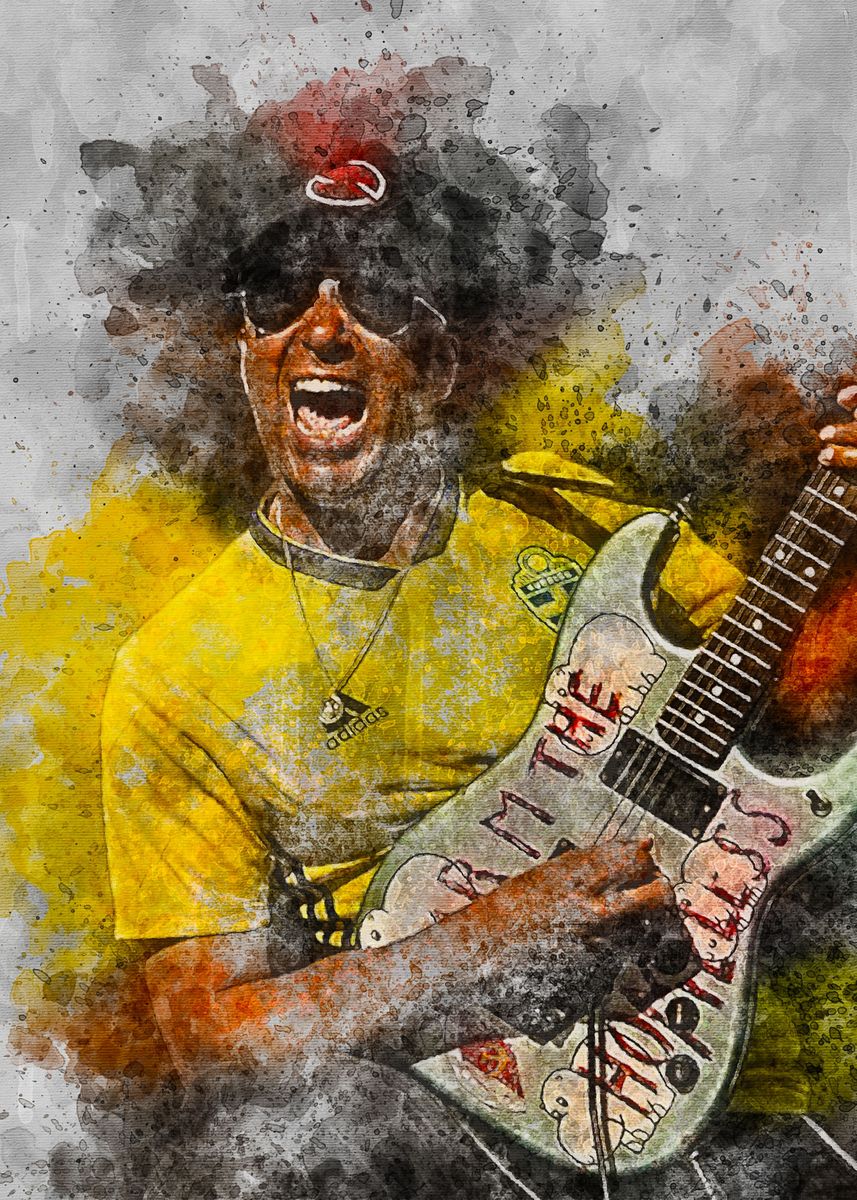 'Tom Morello' Poster, picture, metal print, paint by BFM STUDIO | Displate