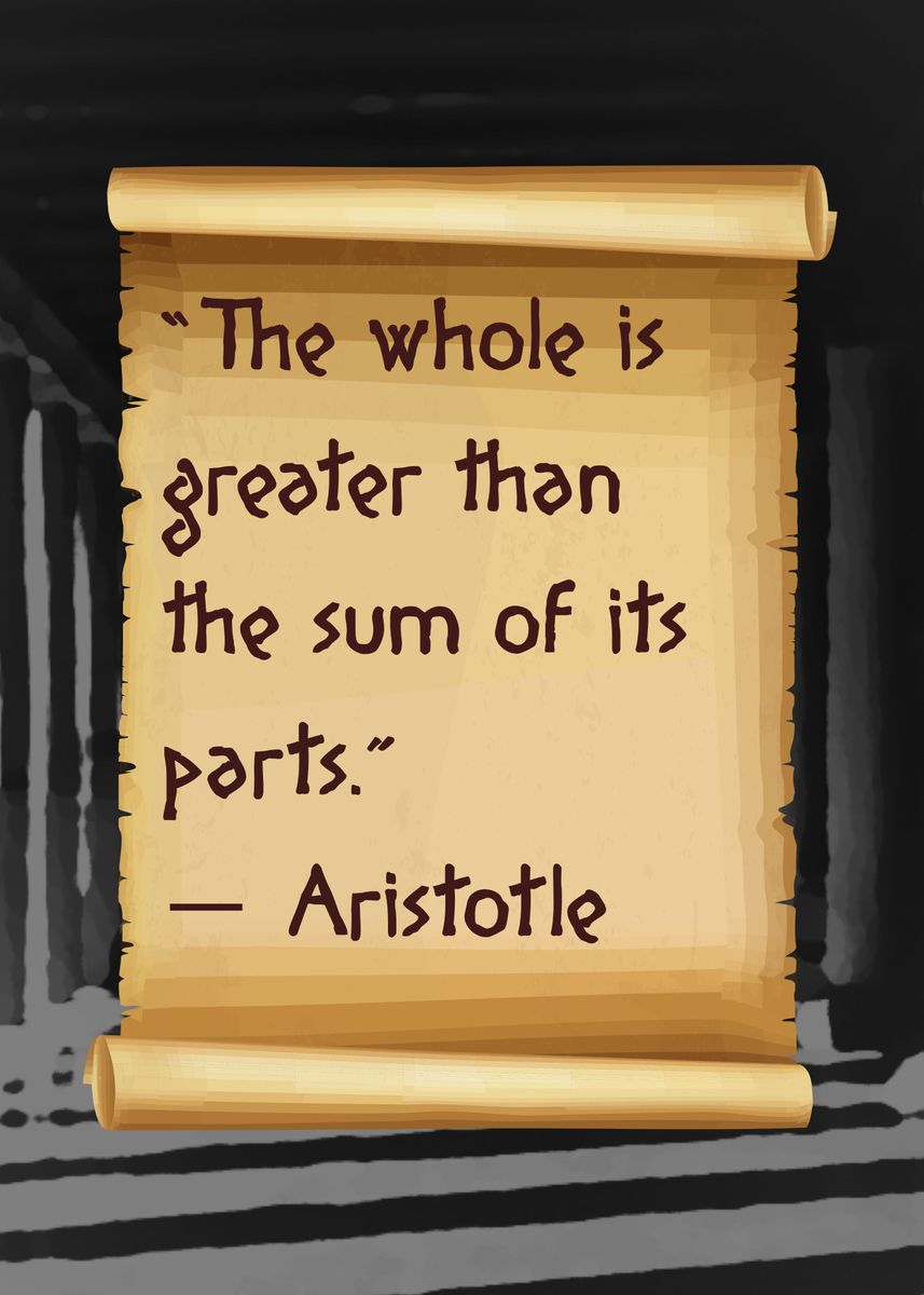 'Aristotle Quote' Poster, picture, metal print, paint by Oliver ...
