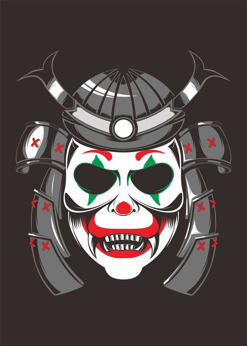 'Joker Samurai ' Poster by Taufan Heriyansyah | Displate