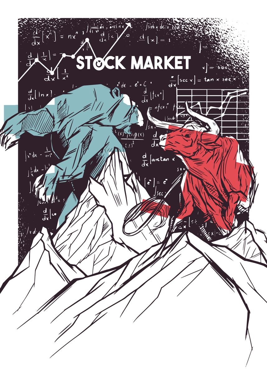'Stock Market Trader ' Poster, picture, metal print, paint by StefanART ...