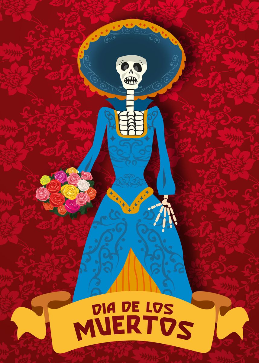 Dia De Los Muertos Poster By Stefanart Displate