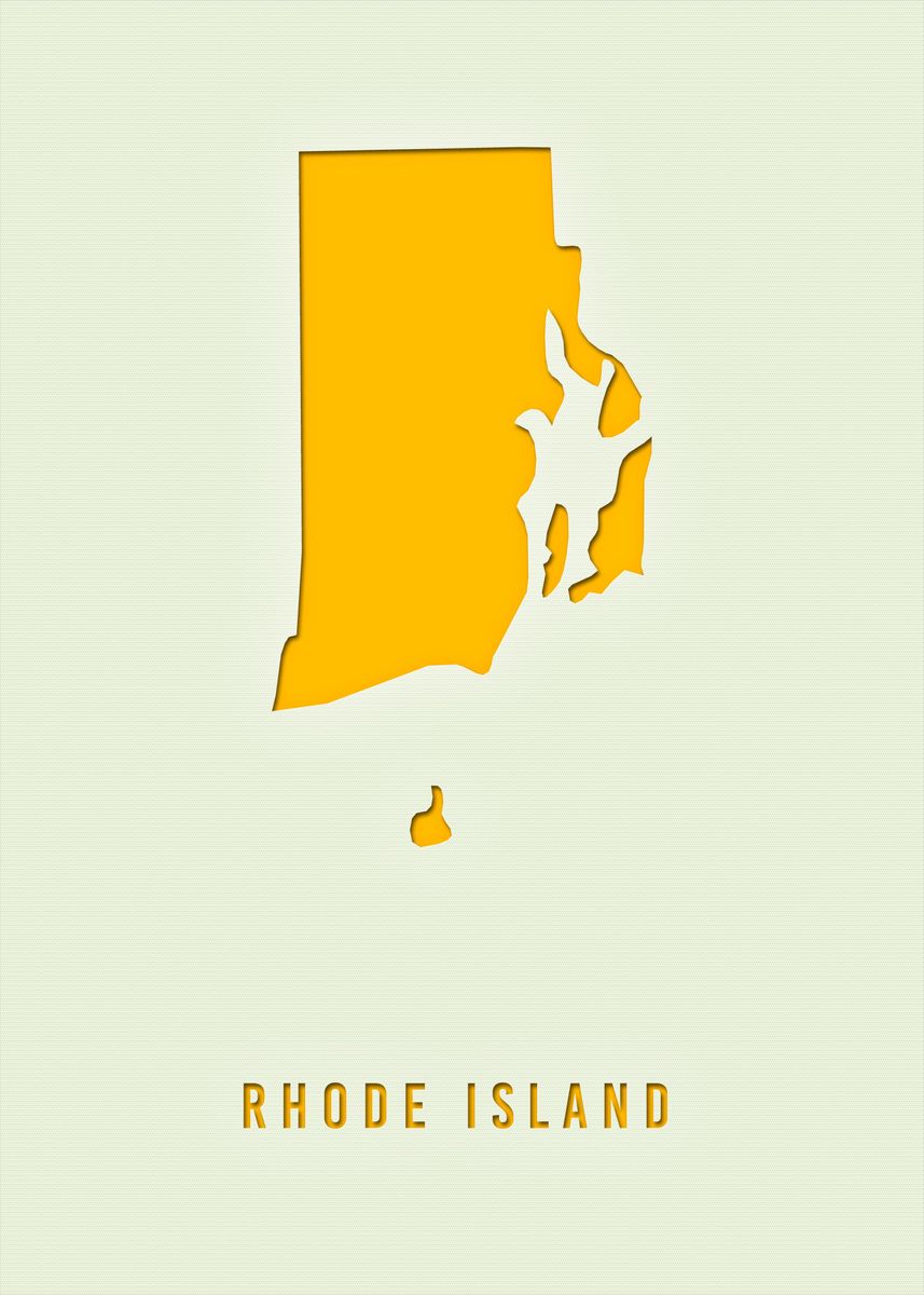 'RHODE ISLAND' Poster, picture, metal print, paint by Zero Nine | Displate