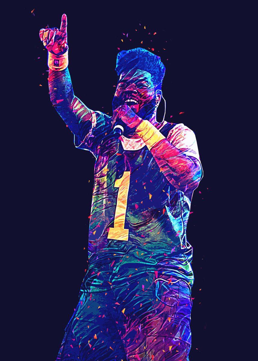 'Khalid' Poster, picture, metal print, paint by SA KE | Displate