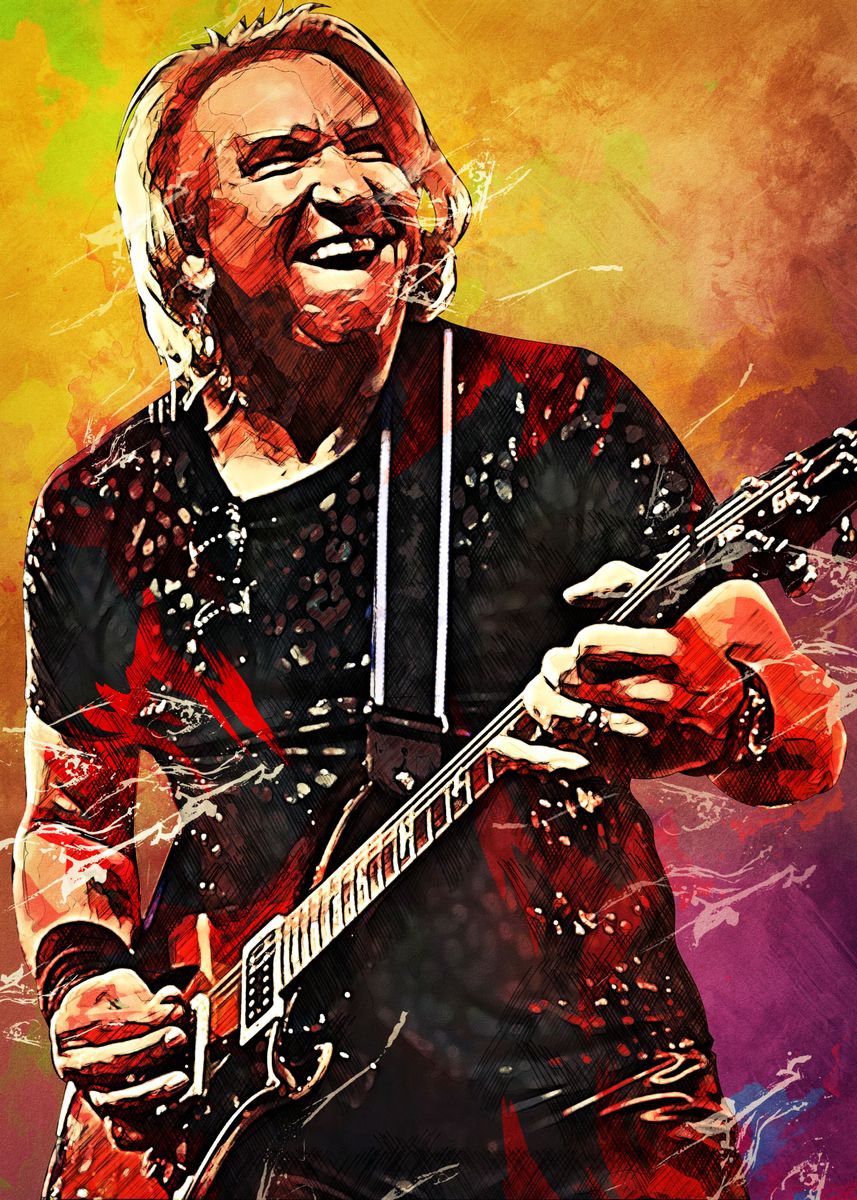 'JOE WALSH' Poster, picture, metal print, paint by MoveUp | Displate