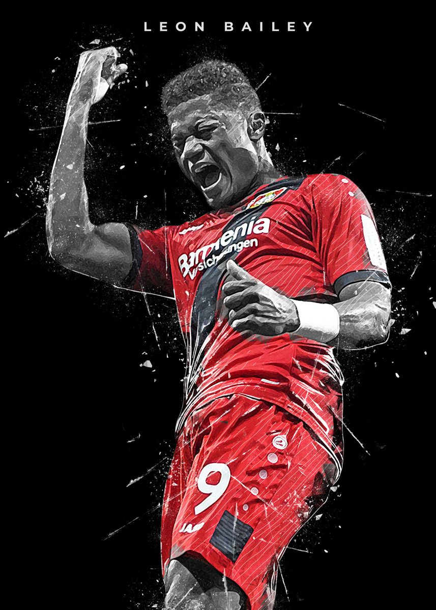 'Leon Bailey' Poster, picture, metal print, paint by Creative Shop ...