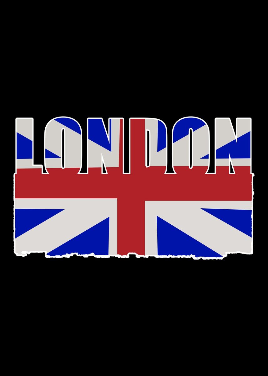'London Flag' Poster by Cooldruck | Displate
