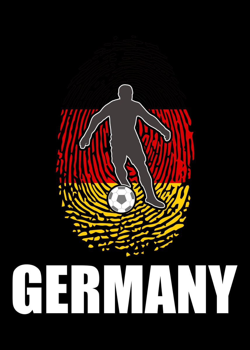 'Germany Football' Poster, picture, metal print, paint by John DonJoe ...