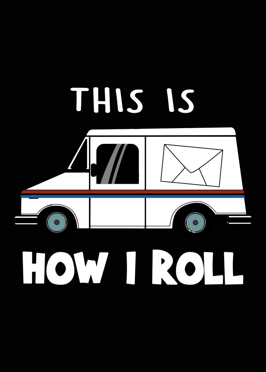 'Funny Postal Worker' Poster by PlateMadeStuff | Displate