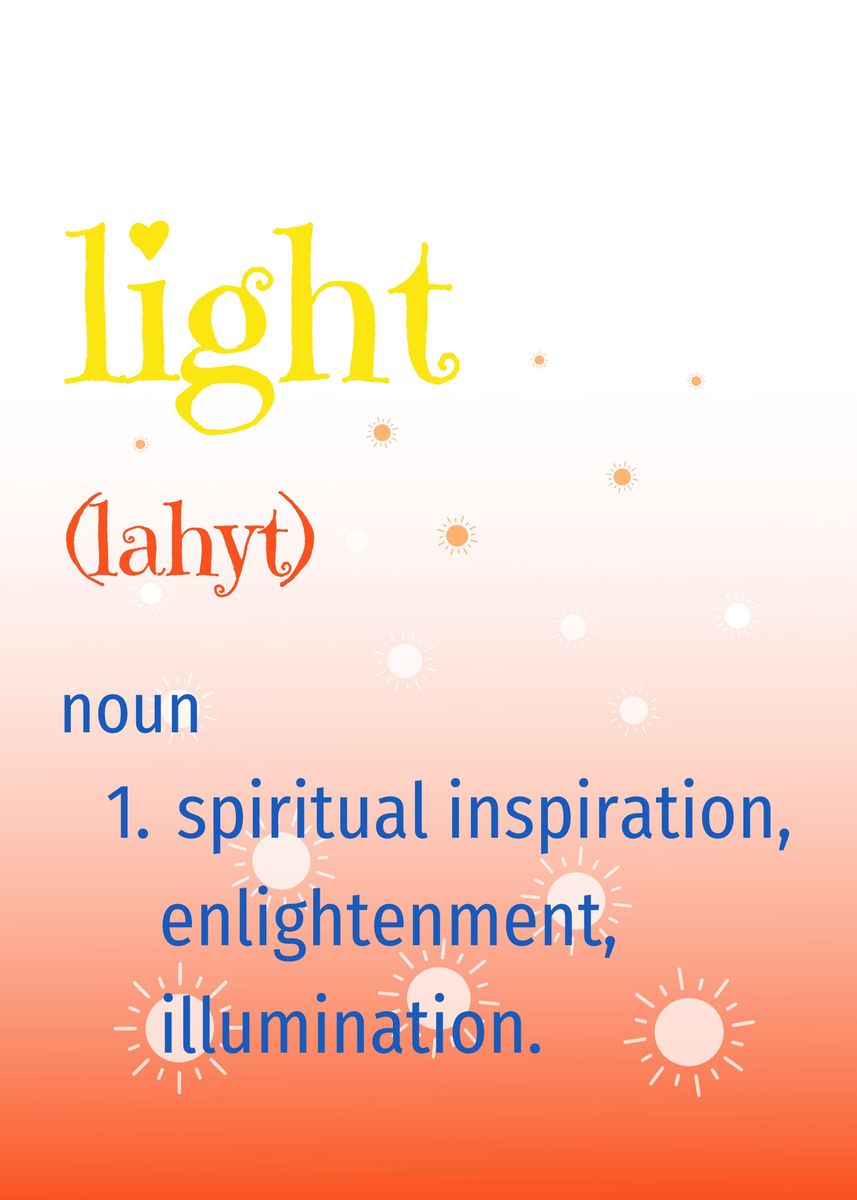 'The Definition of Light' Poster, picture, metal print, paint by ...
