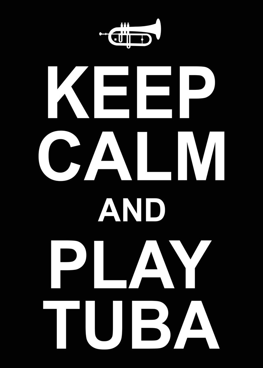 'Funny Tuba Player' Poster by PlateMadeStuff | Displate