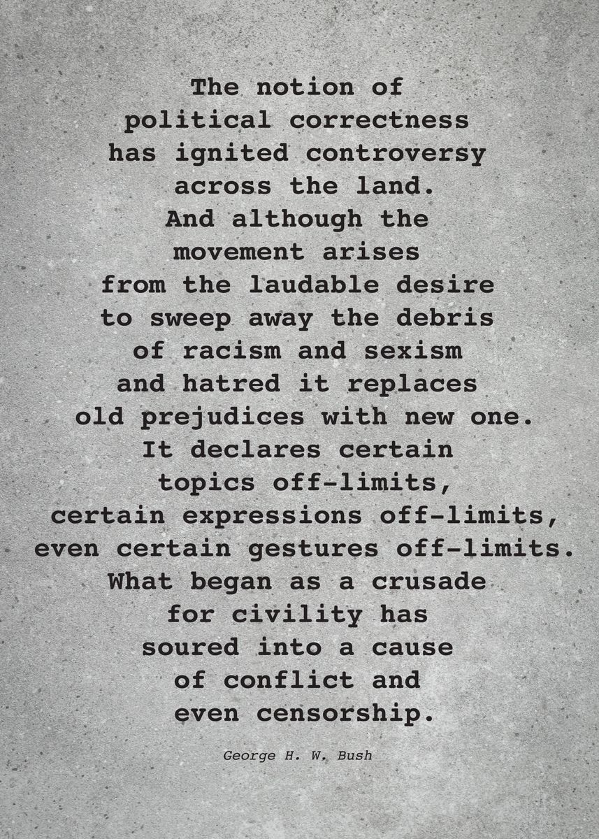 'George H W Bush Quote L026' Poster, picture, metal print, paint by Go ...