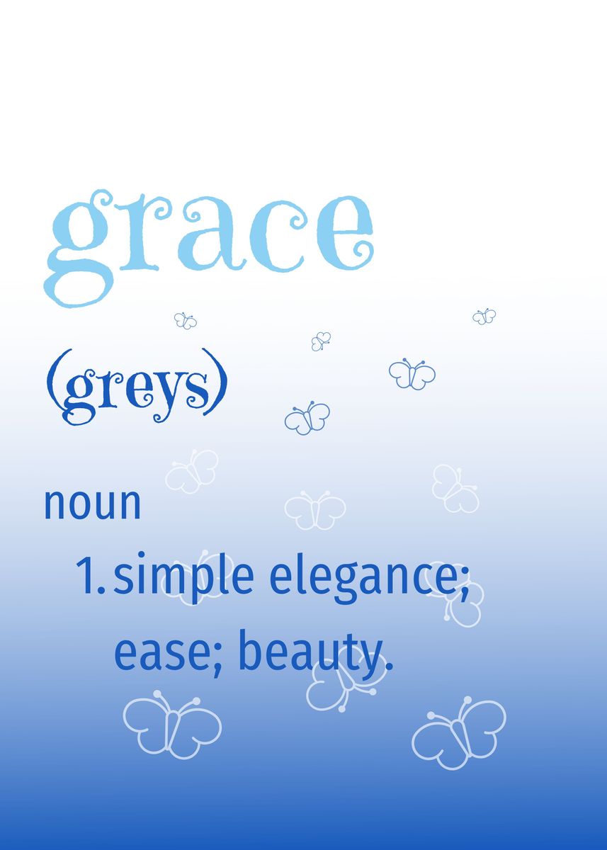 'The Definition of Grace' Poster by Innersine | Displate