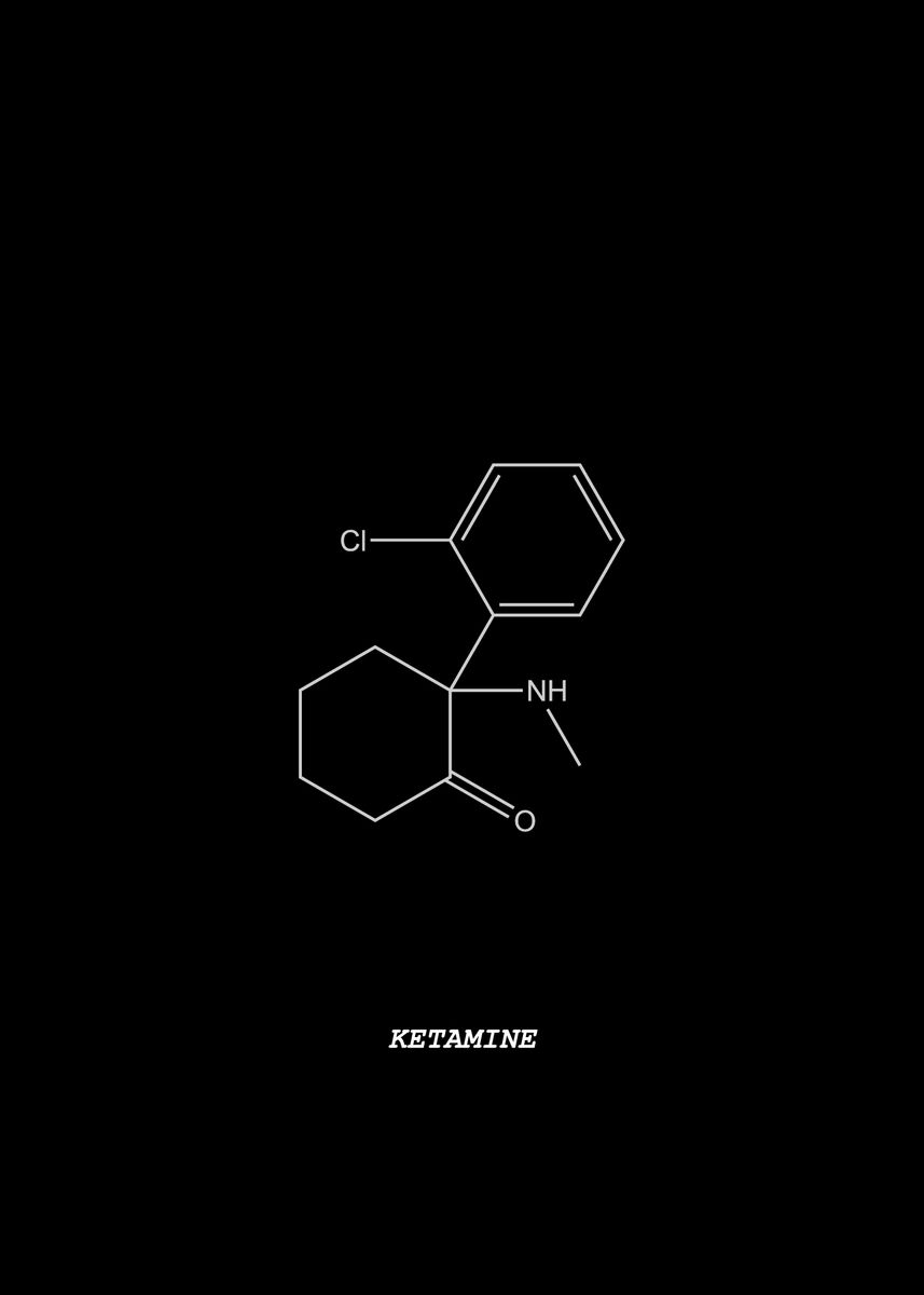 'Ketamine' Poster by ChemECool | Displate