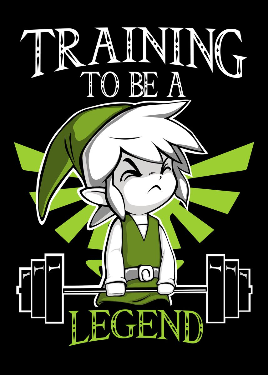 'Training To Be Legend' Poster, picture, metal print, paint by vincent ...