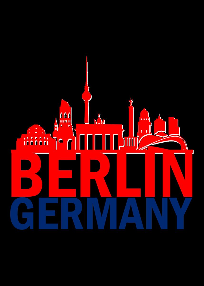 'Berlin Germany' Poster by Cooldruck | Displate