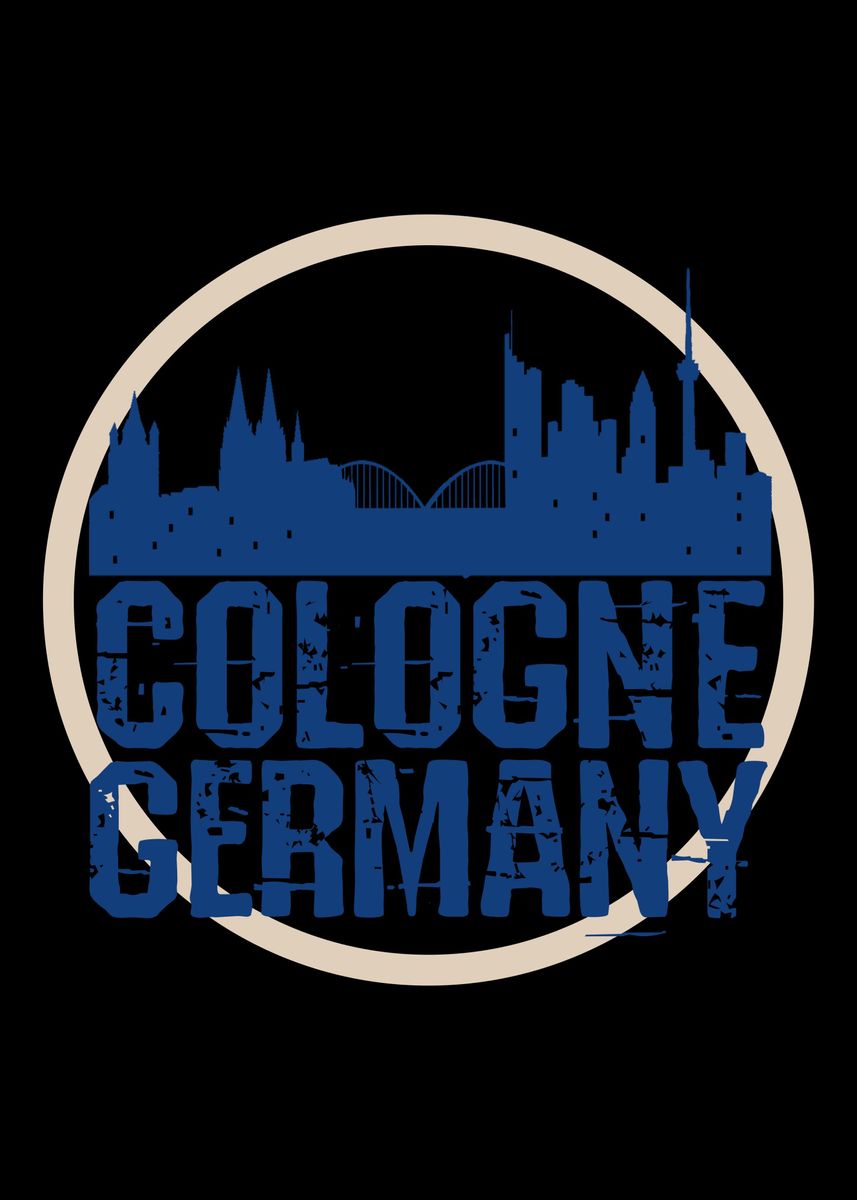 'Cologne Germany' Poster, picture, metal print, paint by Cooldruck ...