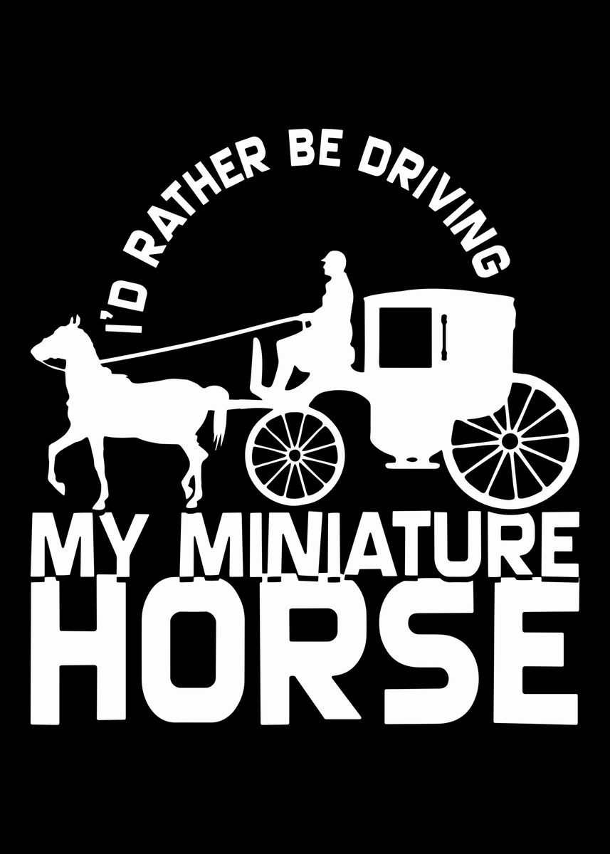 'miniature horse Dressage' Poster, picture, metal print, paint by ...