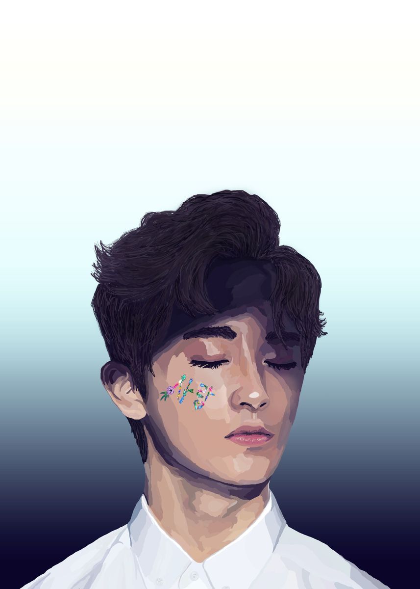 'Loving Mark Lee' Poster, picture, metal print, paint by Clementine Bor ...