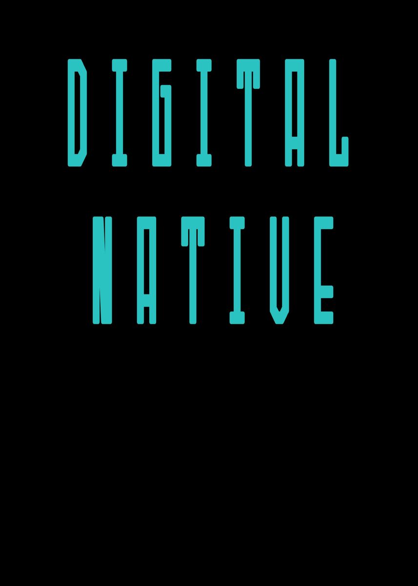 'Digital Native Heart for' Poster by sytacdesign | Displate