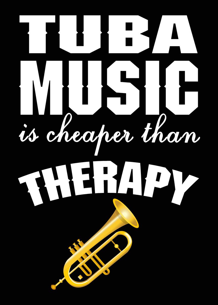 'Funny Tuba Player' Poster by PlateMadeStuff | Displate