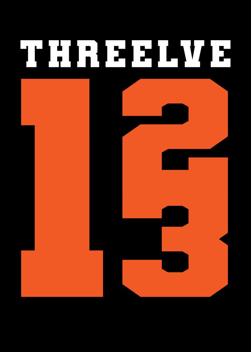 'Threelve Impossible Number' Poster, picture, metal print, paint by ...