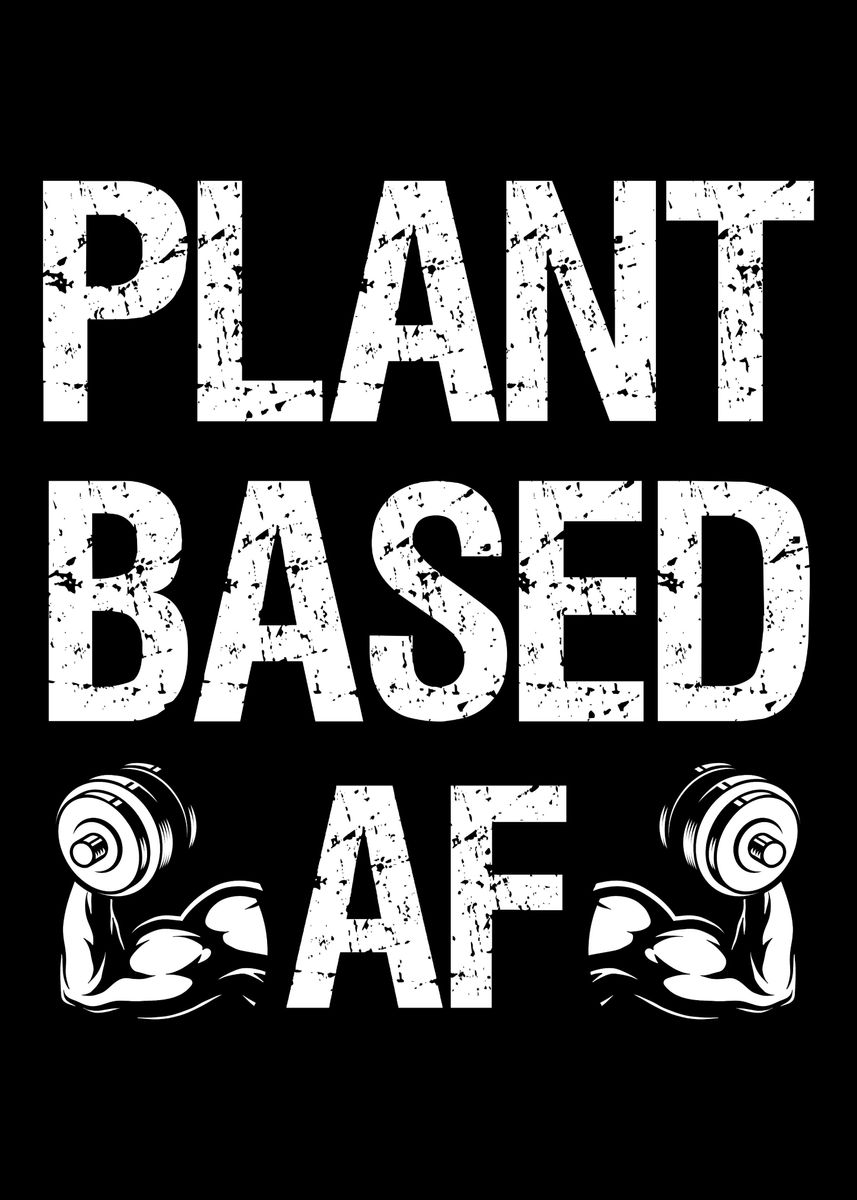 'Fitness Vegan Plant Based ' Poster by Merchant | Displate