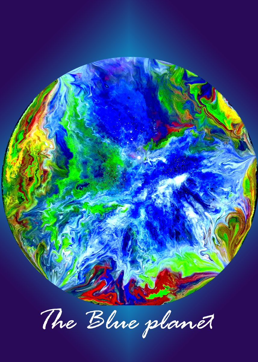 'The Blue Planet' Poster, picture, metal print, paint by TamsArtz ...