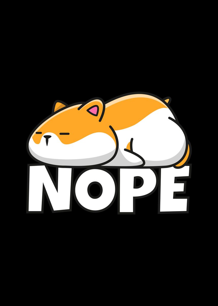 'Lazy Hamster' Poster by ninarts | Displate