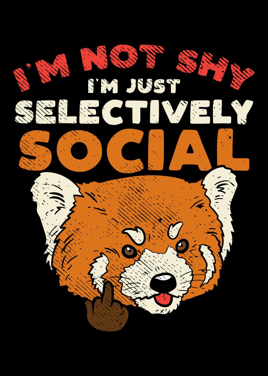 'Anti Social Redhead Ging' Poster, picture, metal print, paint by ...