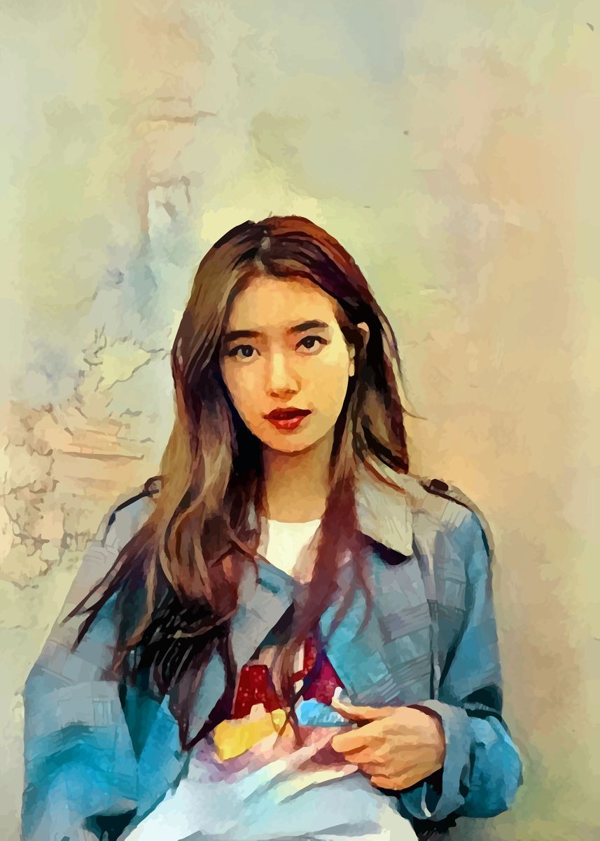 'Pretty Suzy' Poster, picture, metal print, paint by Geny Apol | Displate