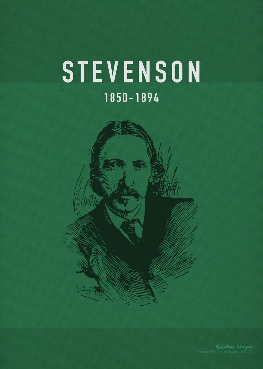 'Stevenson Author Art ' Poster, picture, metal print, paint by Design ...