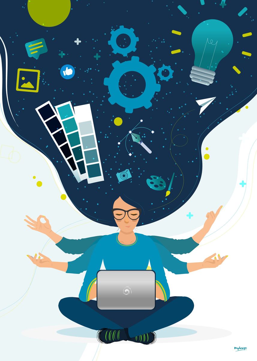 'creative illustration' Poster by Paola Meloni | Displate