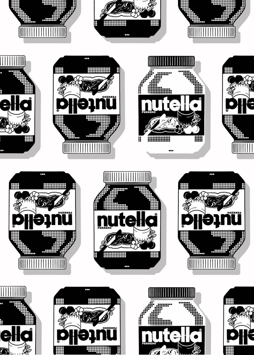 'Nutella' Poster, picture, metal print, paint by Massimo Zanini | Displate