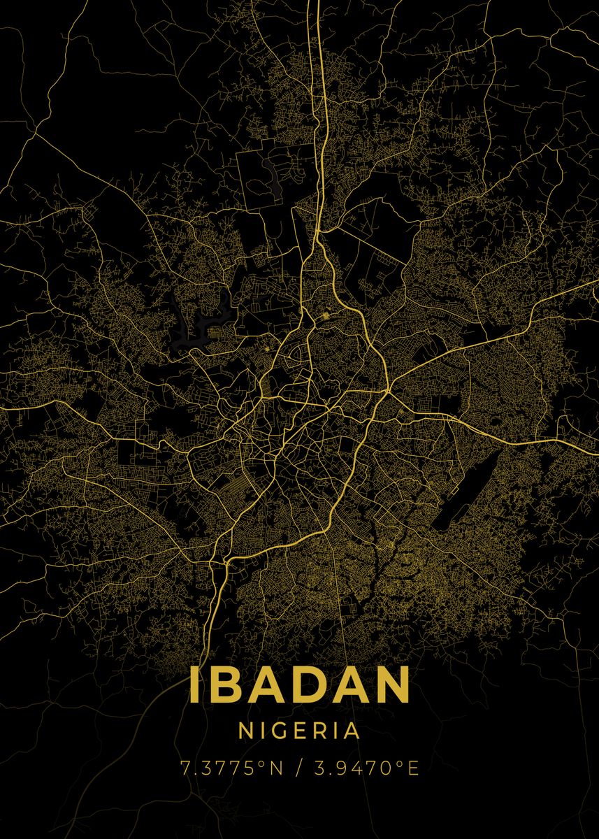 'Ibadan Nigeria' Poster, picture, metal print, paint by Conceptual ...