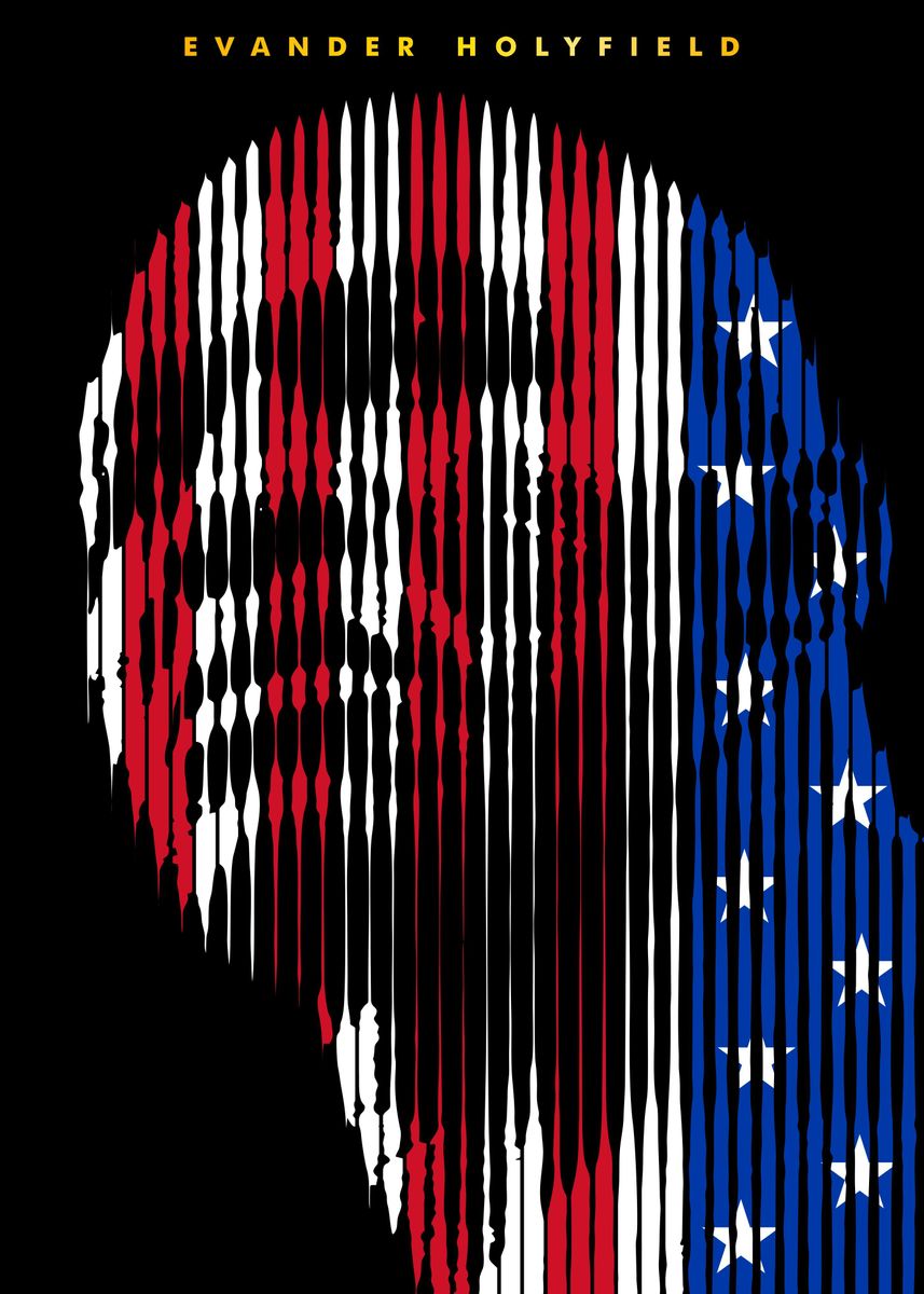 'Evander Holyfield' Poster, picture, metal print, paint by Yusuf Dedi ...