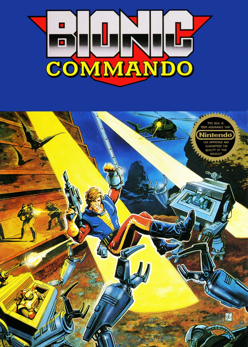 'bionic commando' Poster, picture, metal print, paint by stikeo | Displate