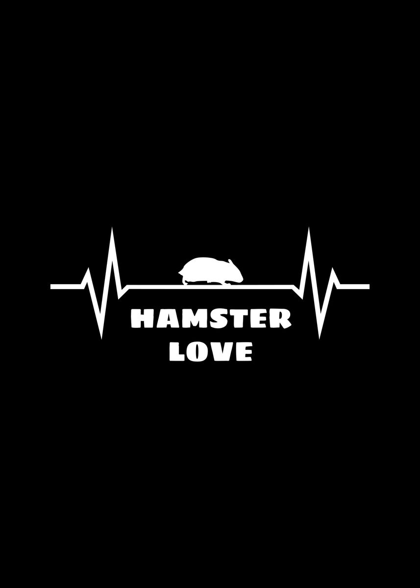 'Hamster Heartbeat' Poster, picture, metal print, paint by ninarts ...