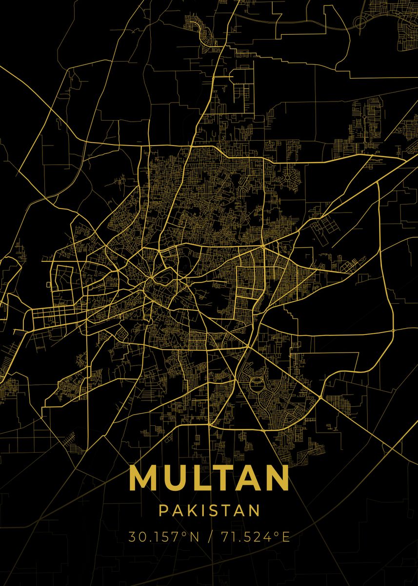 'Multan Pakistan' Poster, picture, metal print, paint by Conceptual ...