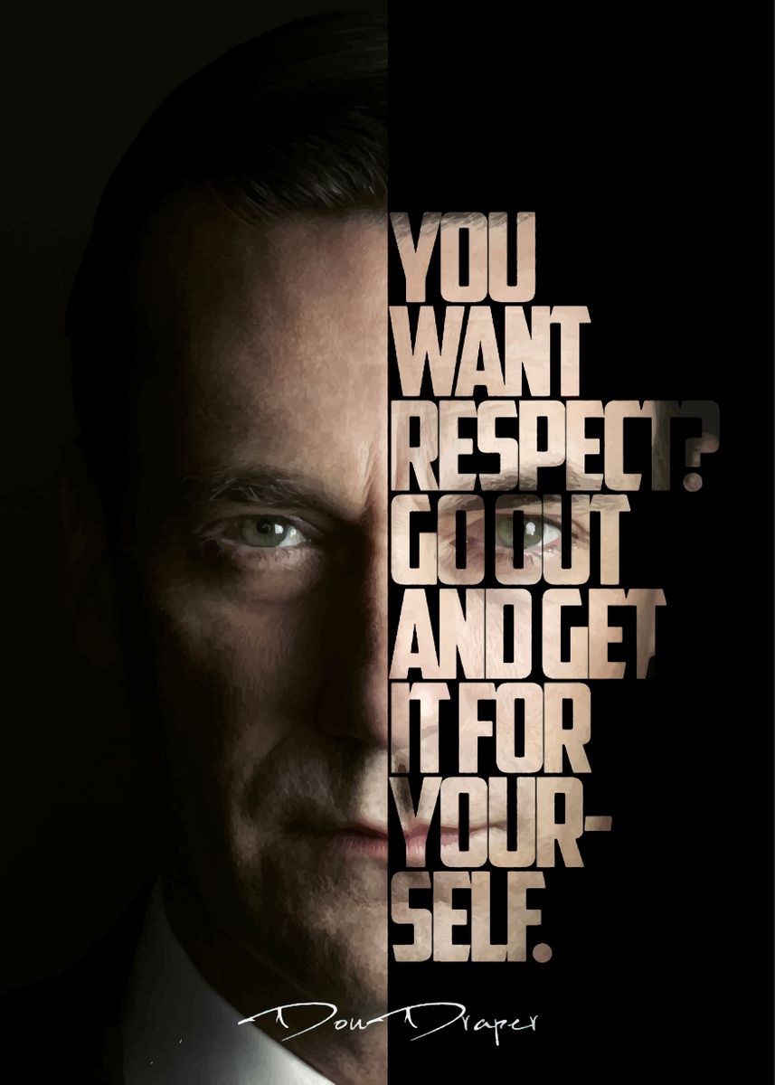 'Don Draper ' Poster by BnWDesigner | Displate