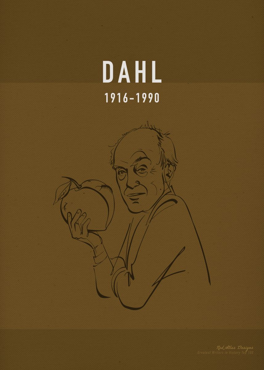'Dahl Author Art ' Poster, picture, metal print, paint by Design ...