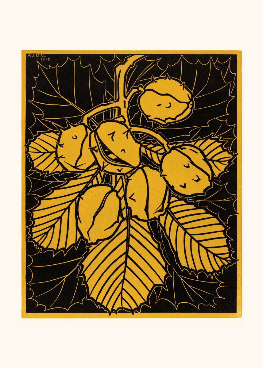 'Chestnut branch' Poster by tony4urban | Displate