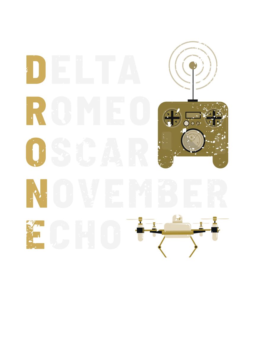 'Drone Pilot Racing Gift' Poster by petervanderwalk | Displate