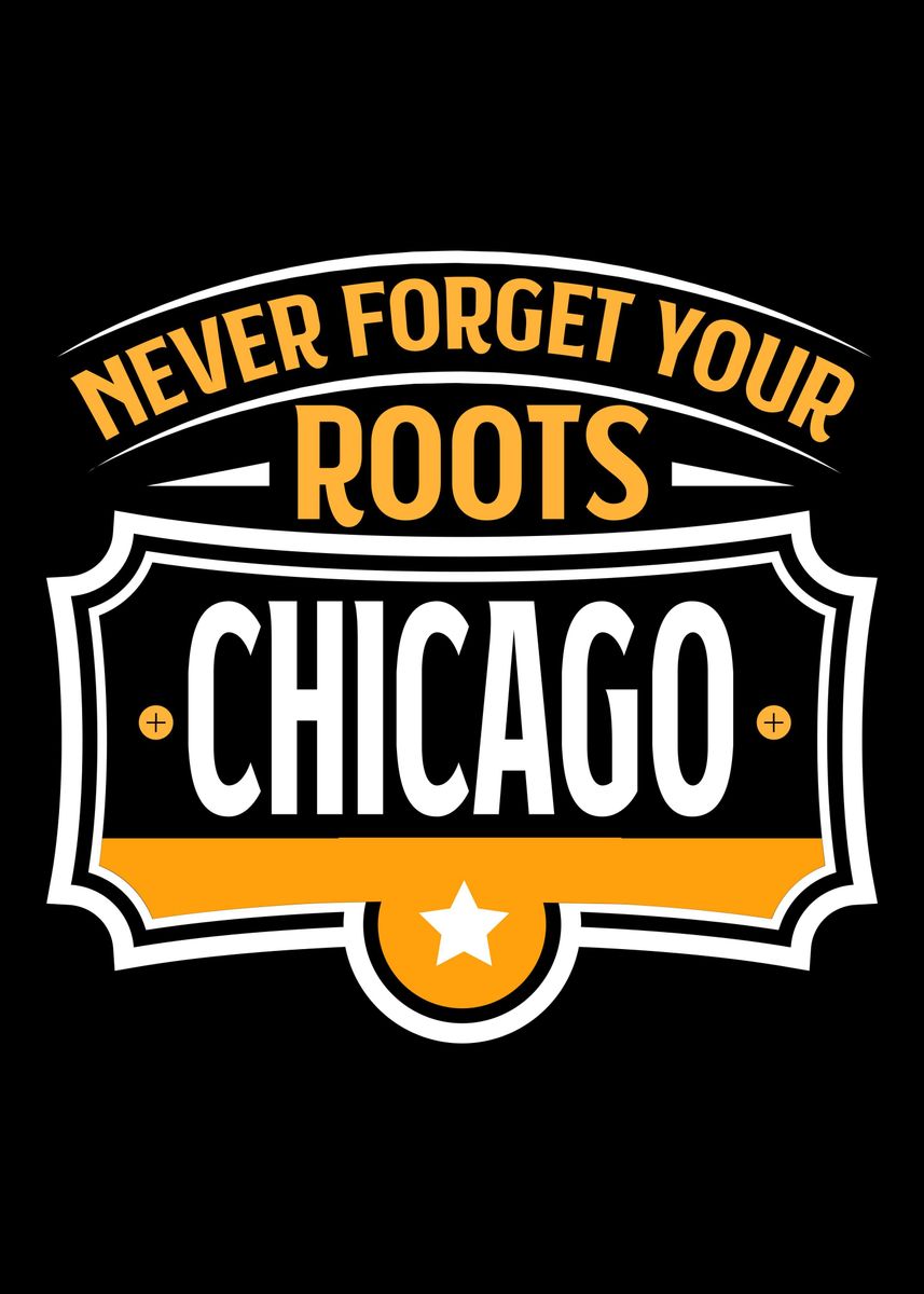 'Chicago Never forget you' Poster, picture, metal print, paint by ...