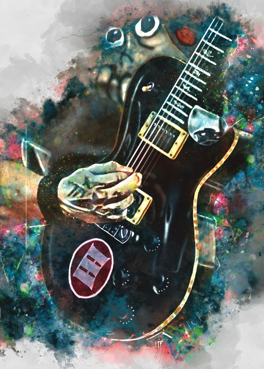 'Mark Tremonti Guitar' Poster, picture, metal print, paint by Abraham ...