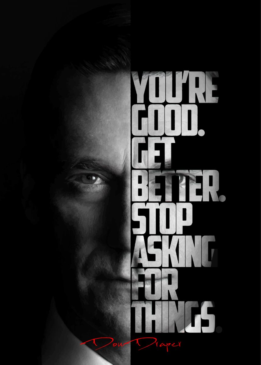 'Don Draper' Poster by BnWDesigner | Displate