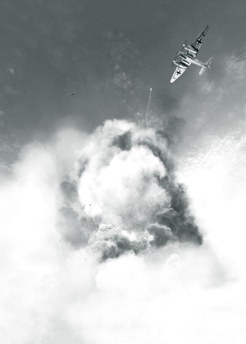 'V1 Rocket ' Poster, picture, metal print, paint by Eugene Demidov ...