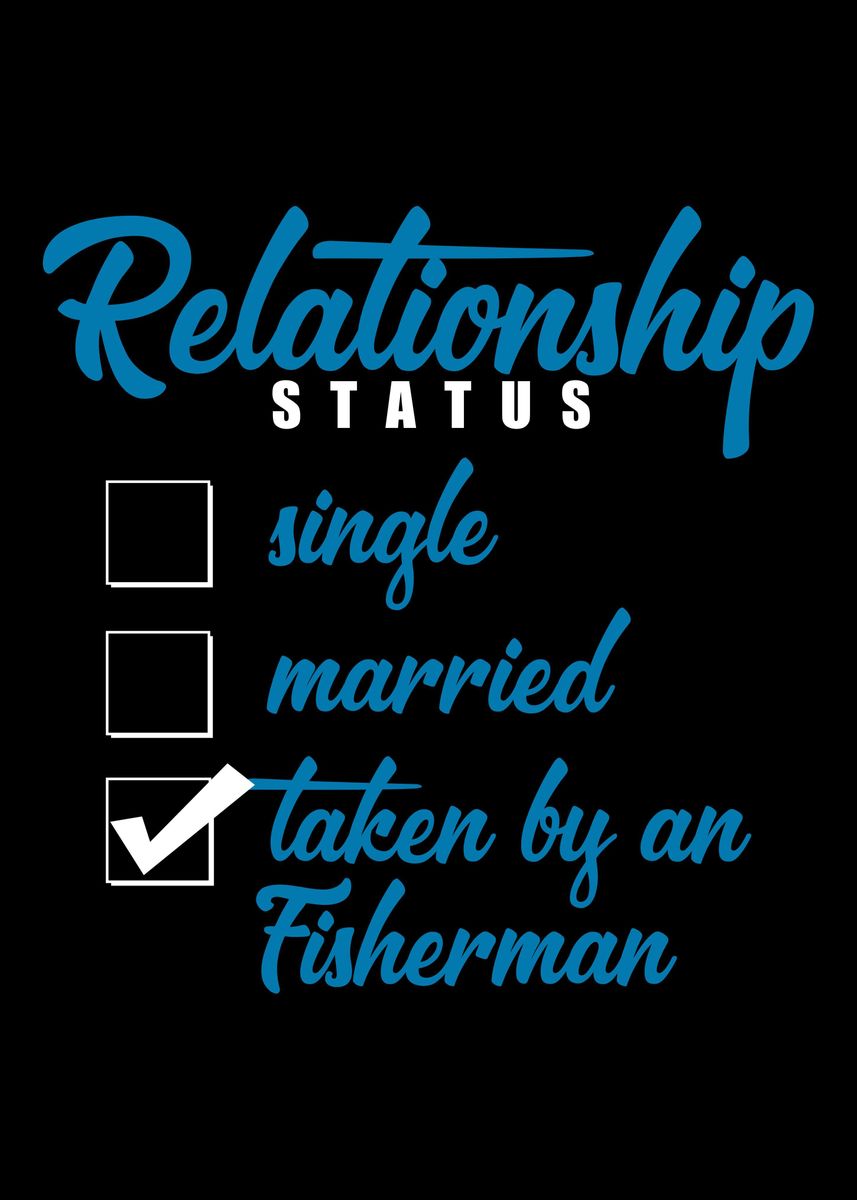 'Relationship Status Single' Poster, picture, metal print, paint by ...