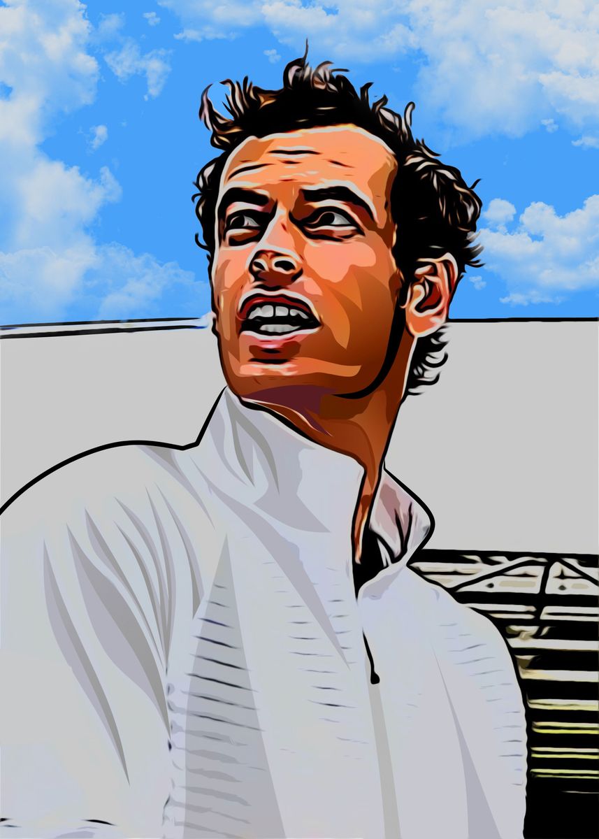 'Andy Murray' Poster, picture, metal print, paint by Miracle Studio ...