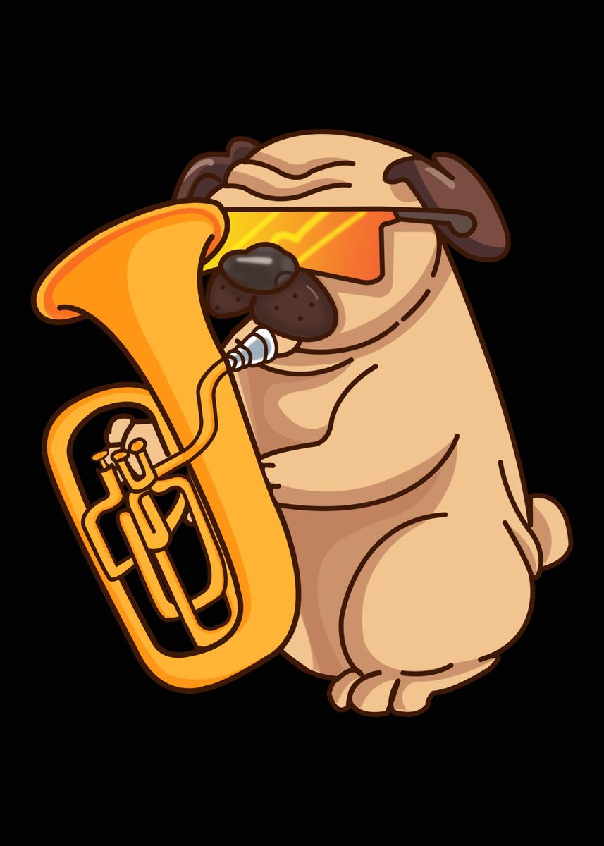 'Funny Tuba Player' Poster by PlateMadeStuff | Displate