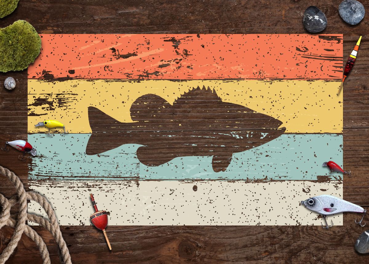 'Bass Fishing ' Poster by Markus Ziegler | Displate